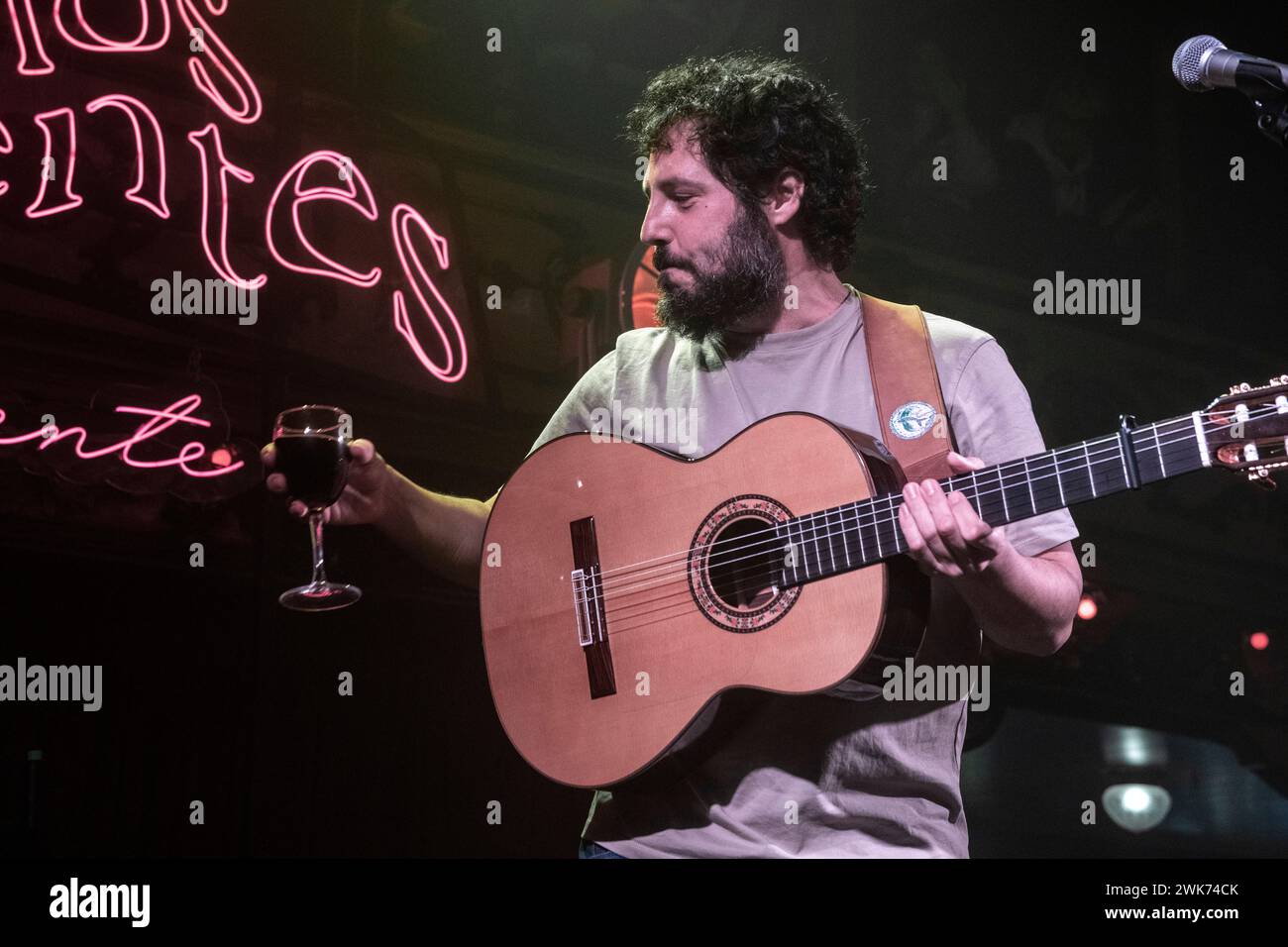 El Kanka performing at La Paloma, Barcelona 15 Feb. 2024. Photographer ...