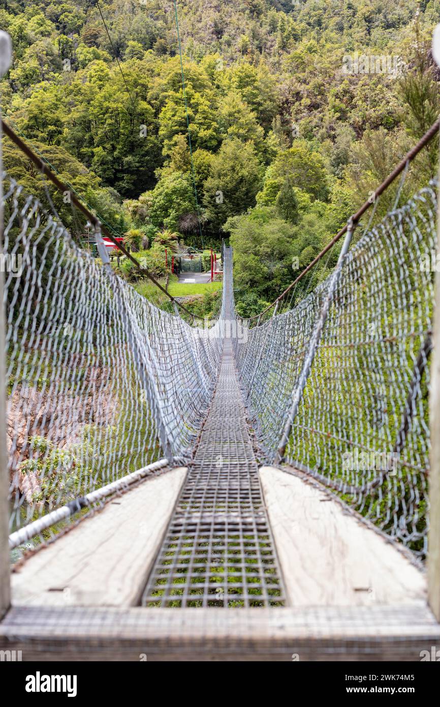 Buller gorge swingbridge hi-res stock photography and images - Alamy