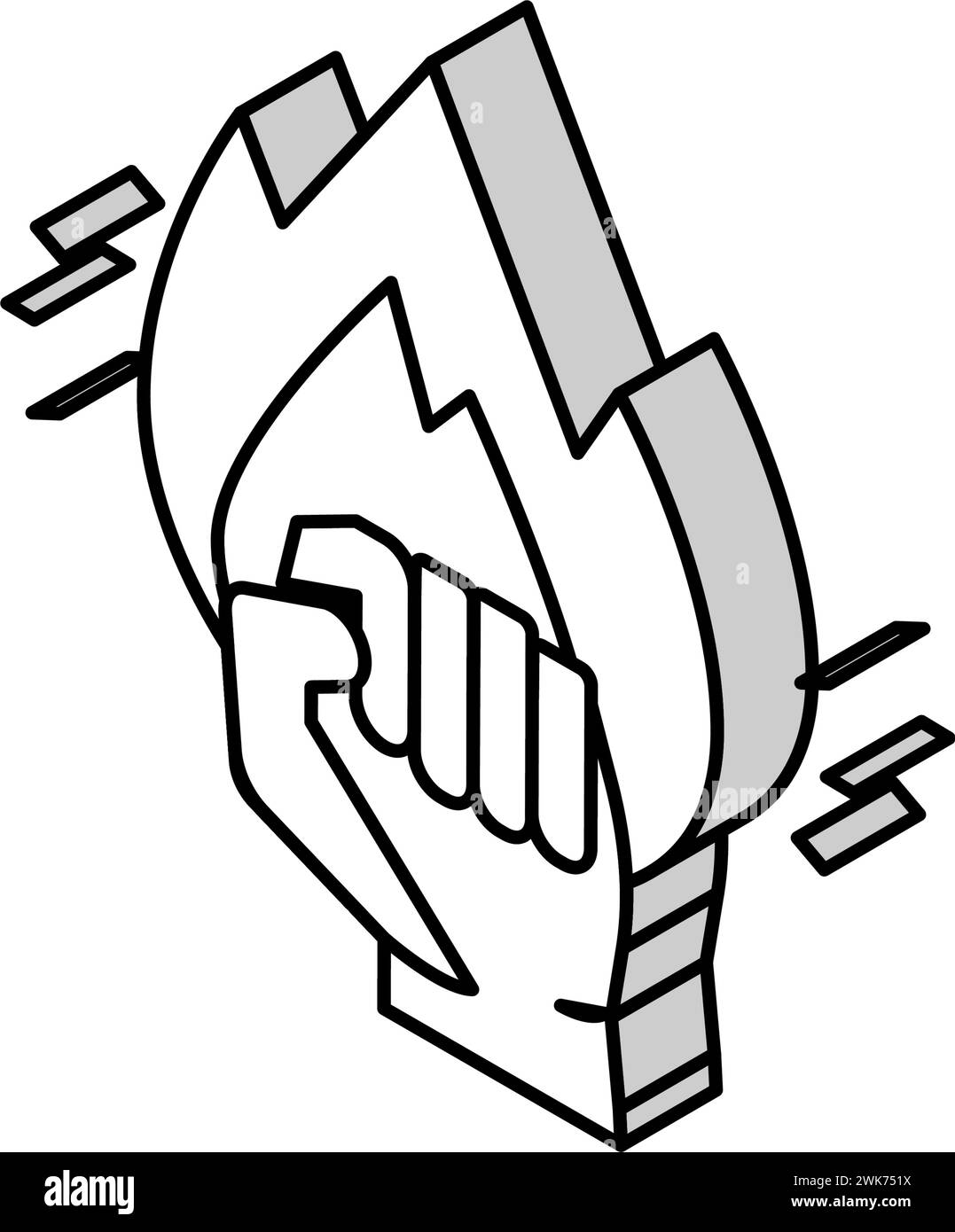 strong power businessman isometric icon vector illustration Stock ...