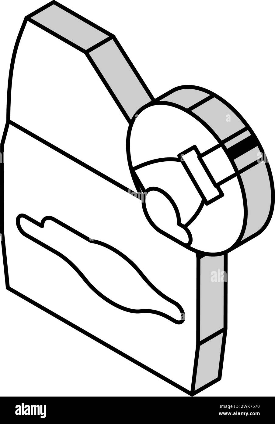 auto body filler bondo isometric icon vector illustration Stock Vector ...