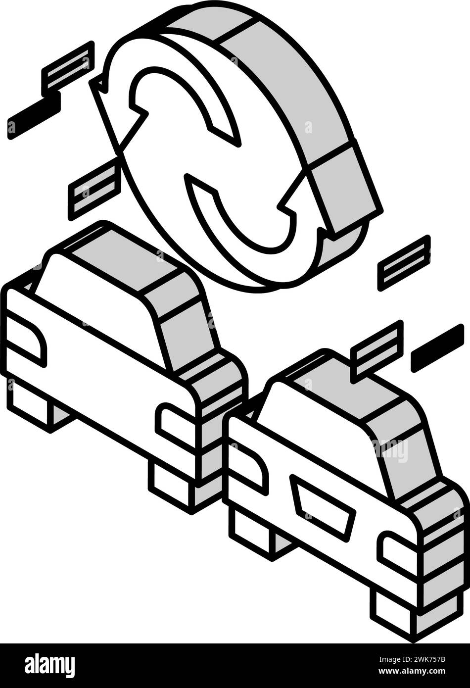 marketing rebranding isometric icon vector illustration Stock Vector ...