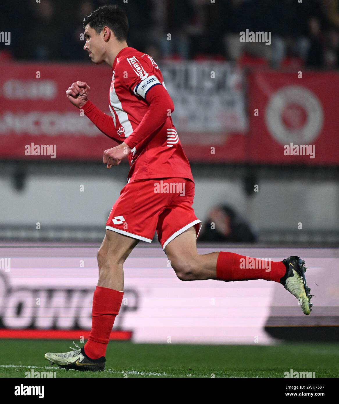 Monza. 18th Feb, 2024. Monza's Matteo Pessina celebrates his goal ...