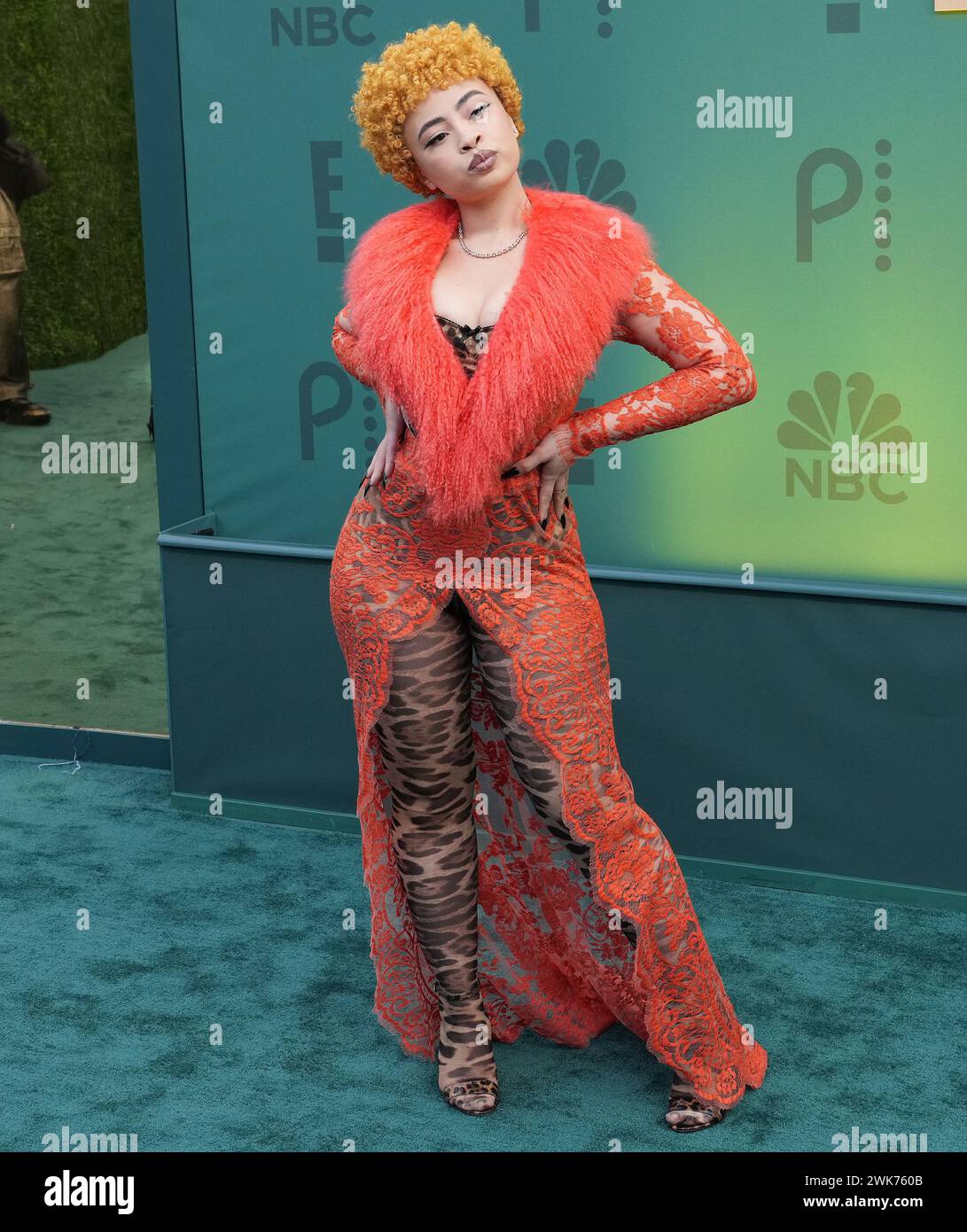 Los Angeles, USA. 18th Feb, 2024. Ice Spice walking on the red carpet ...