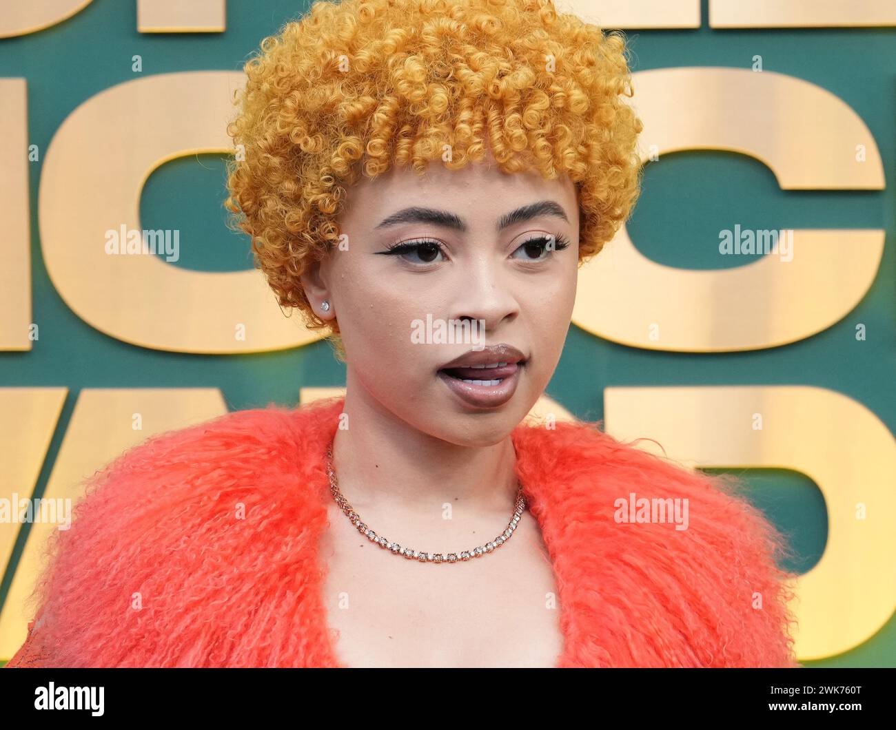 Los Angeles, USA. 18th Feb, 2024. Ice Spice walking on the red carpet ...
