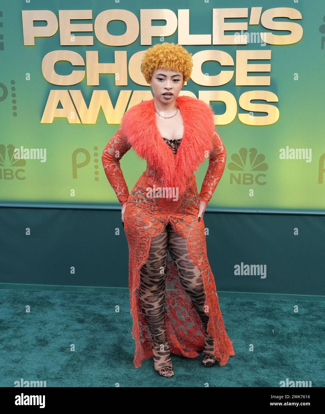 Los Angeles, USA. 18th Feb, 2024. Ice Spice walking on the red carpet ...