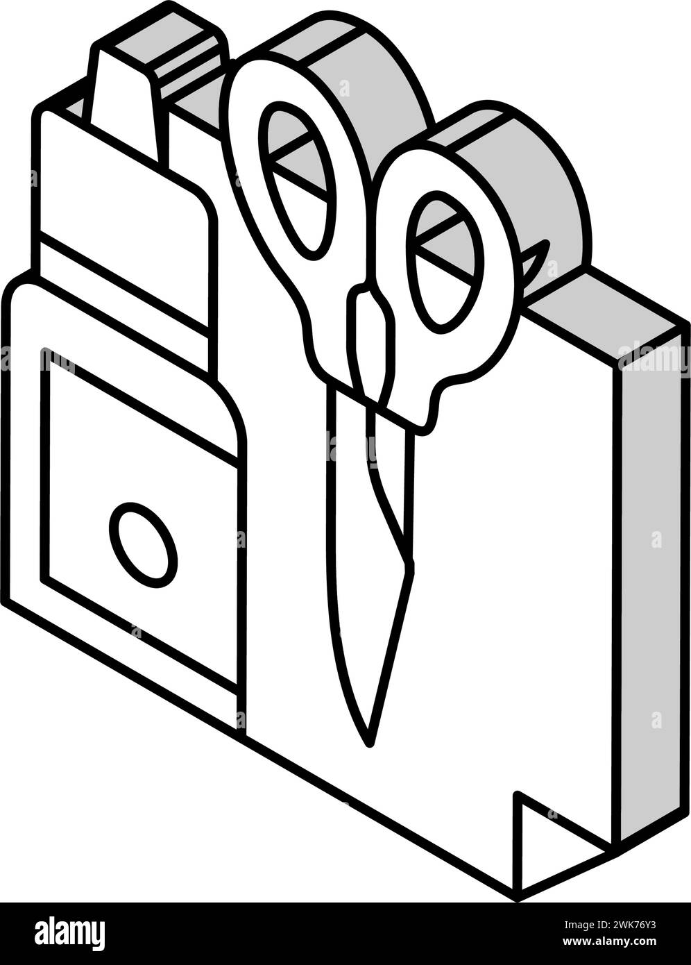 handmade tools kindergarten isometric icon vector illustration Stock ...