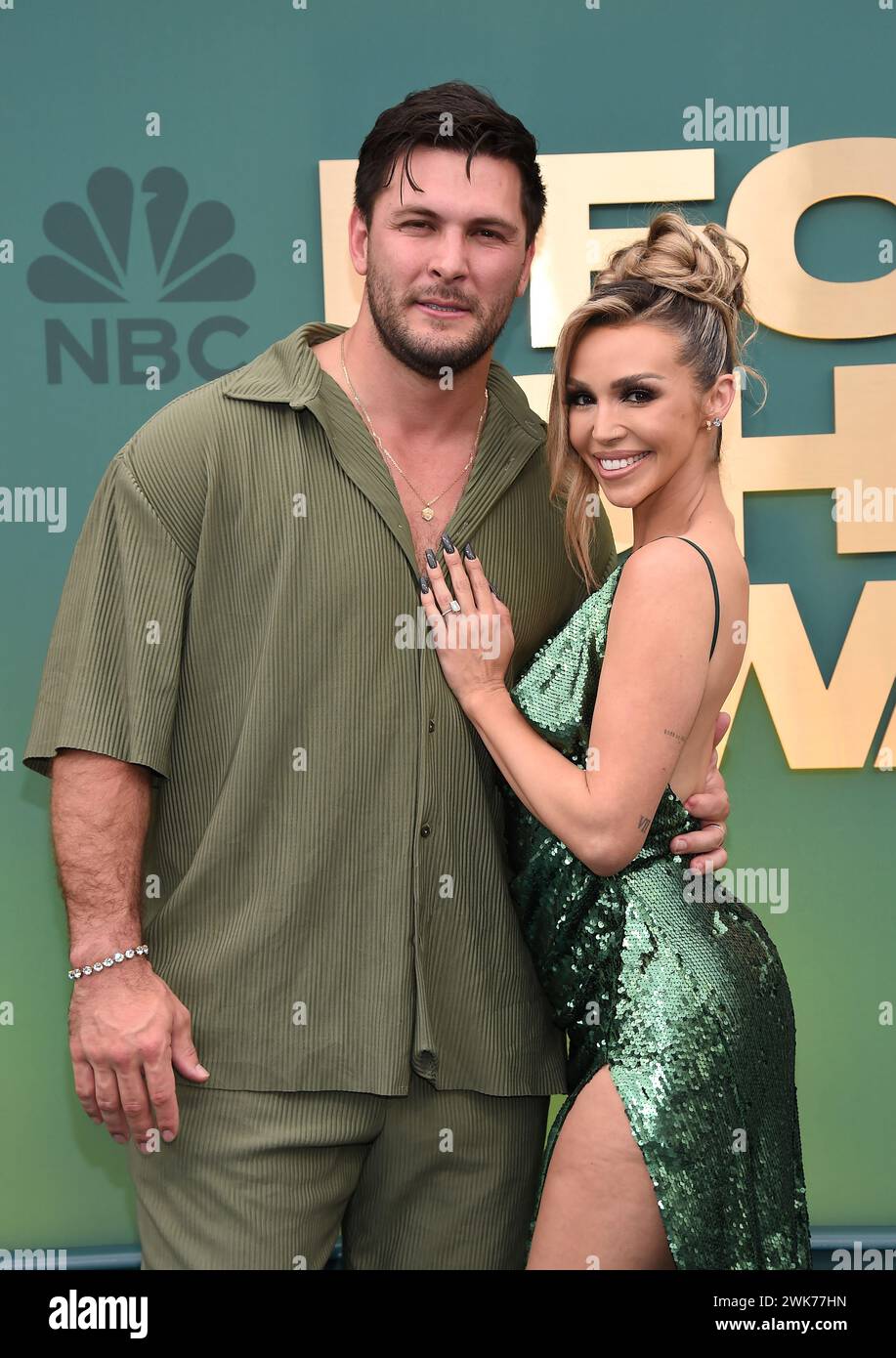 Santa Monica, USA. 18th Feb, 2024. Brock Davies and Scheana Shay ...