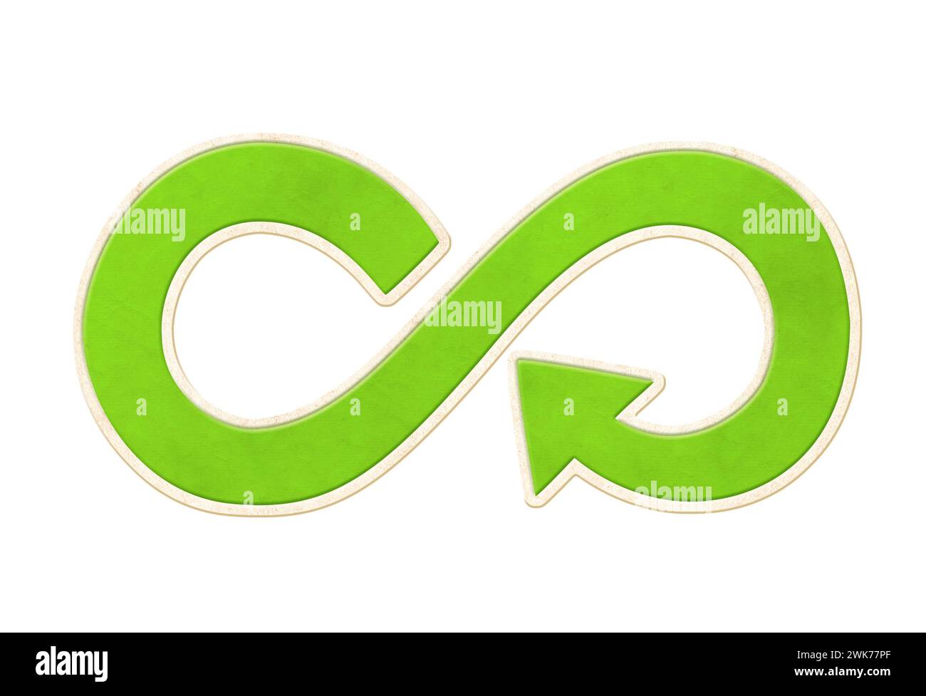 Circular economy symbol from paper. Sustainable development of strategy ...
