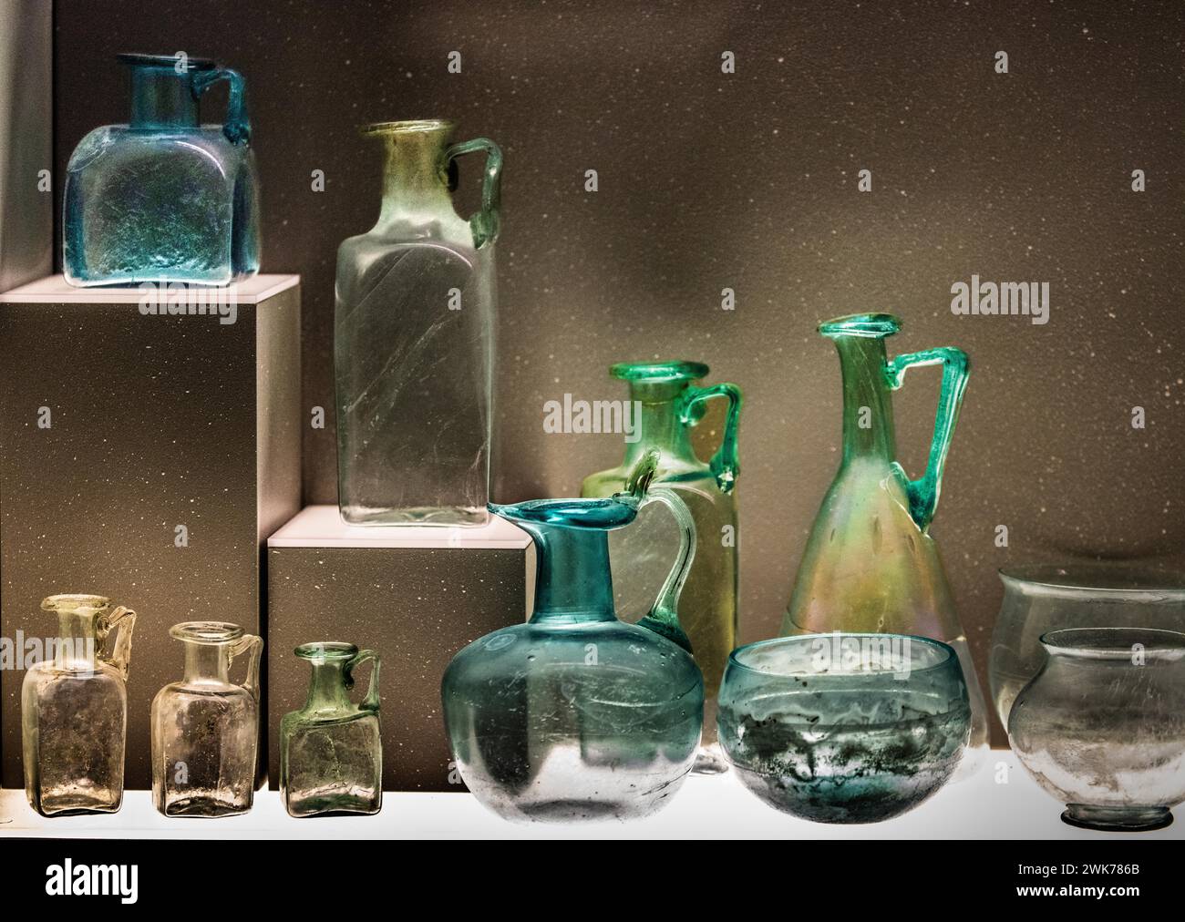 Glass vessels, 3rd-4th century, National Archaeological Museum, Villa ...