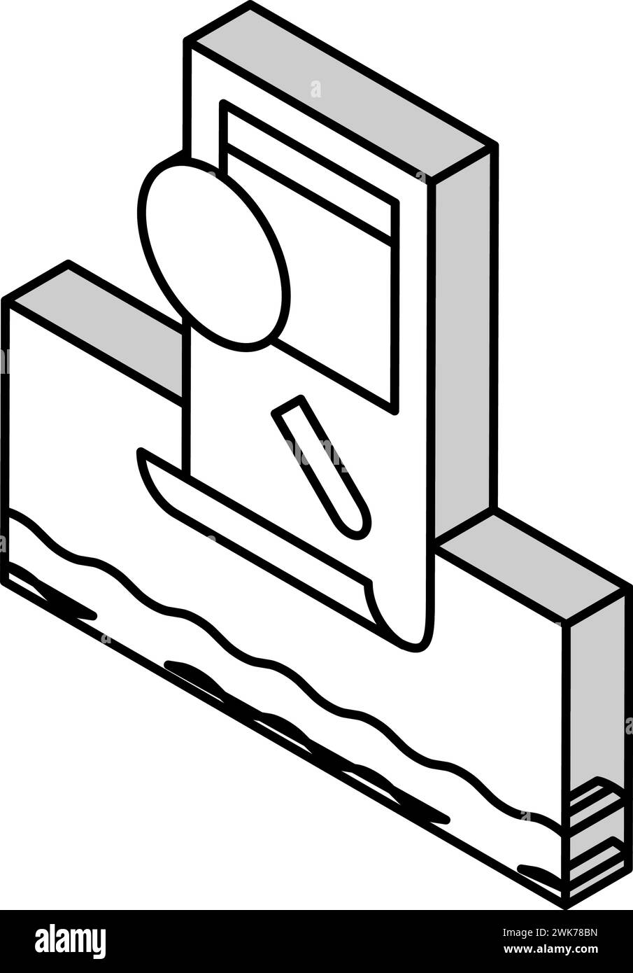 pool inspection services isometric icon vector illustration Stock ...