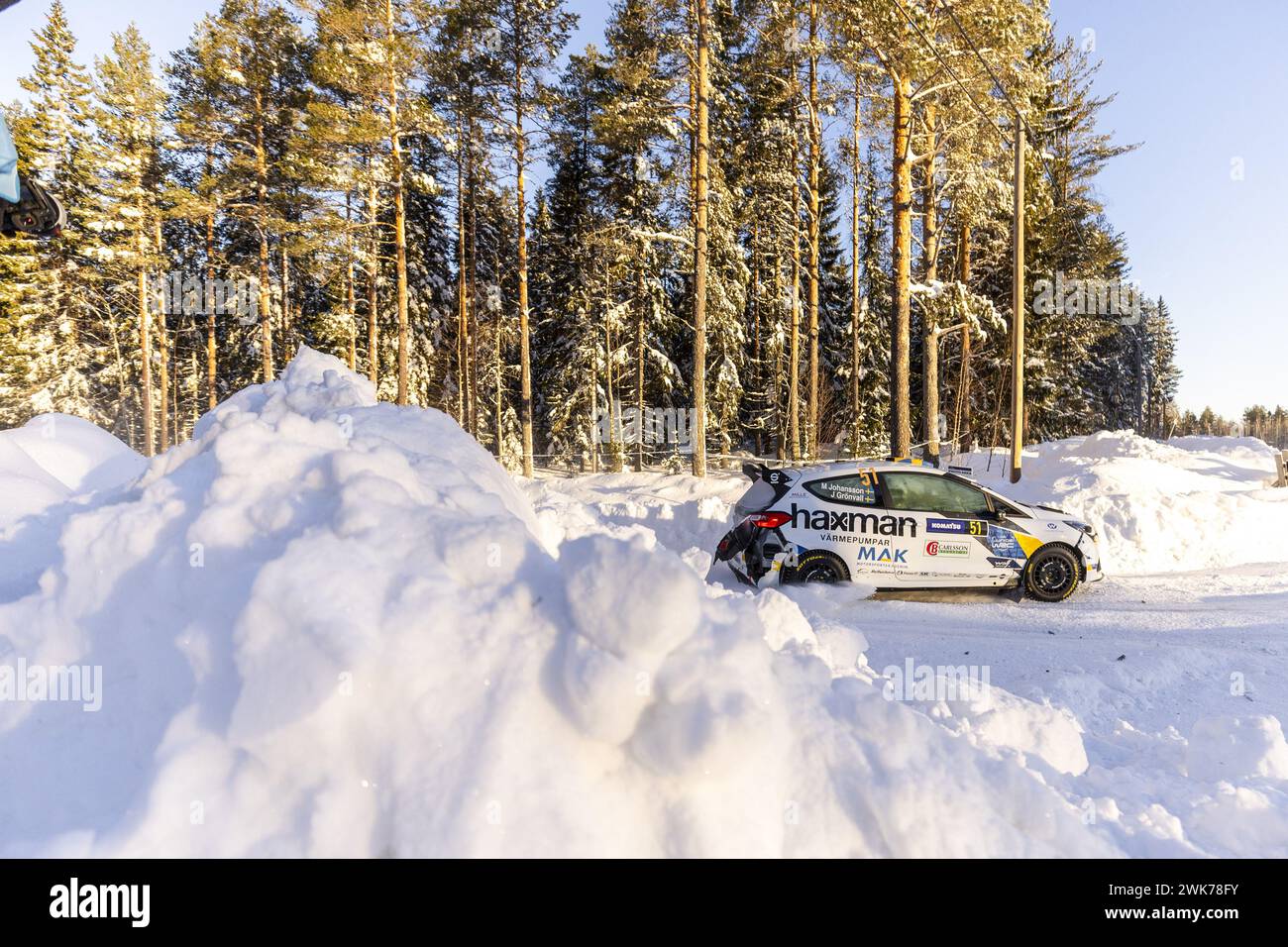 51 Mille JOHANSSON, Johan GRÃ–NVALL, Ford Fiesta Rally3, action during ...