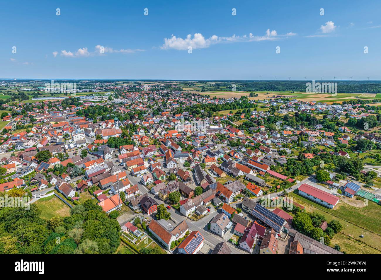 The market municipality of Jettingen-Scheppach in the Swabian region of ...