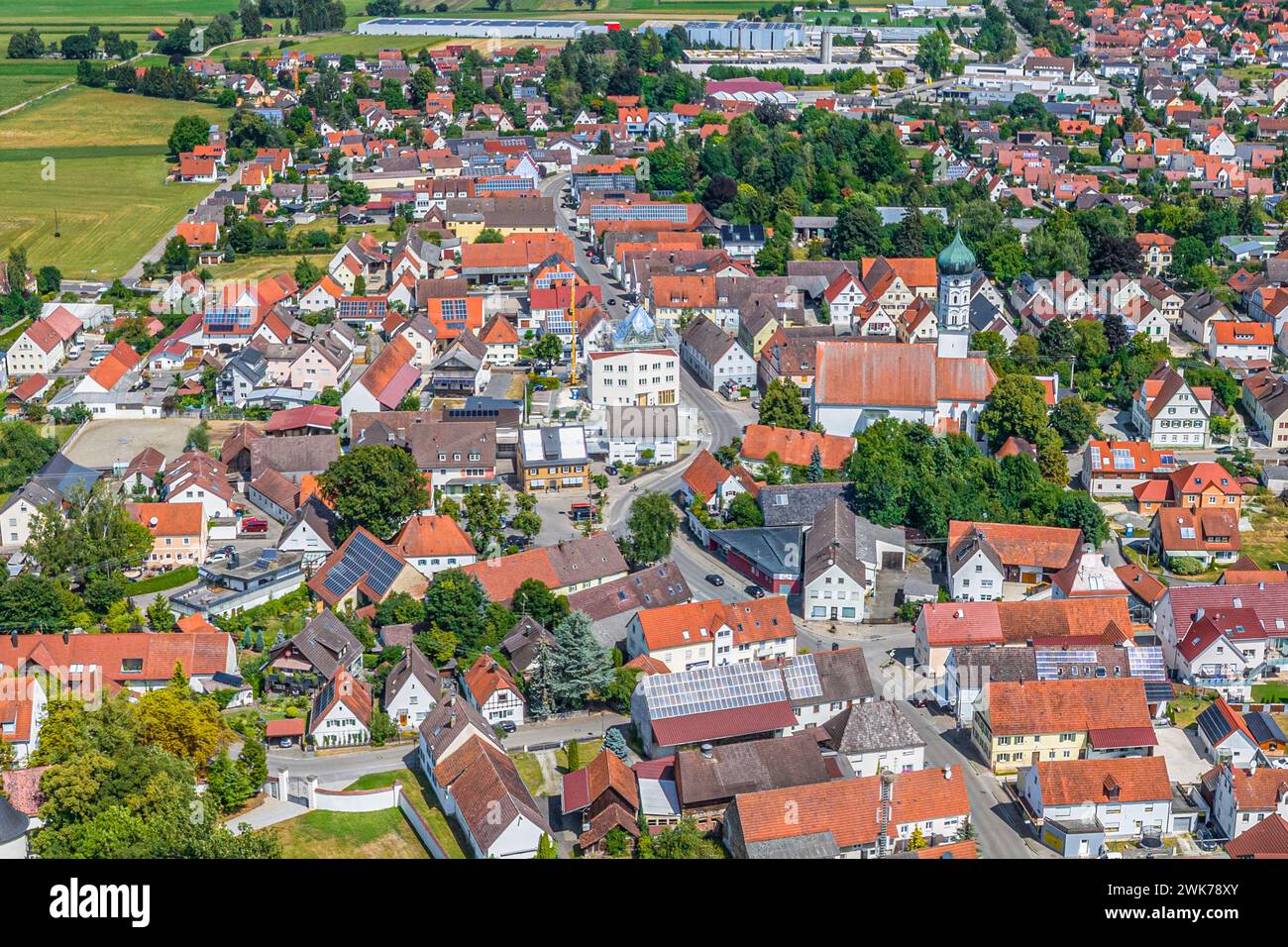 The market municipality of Jettingen-Scheppach in the Swabian region of ...