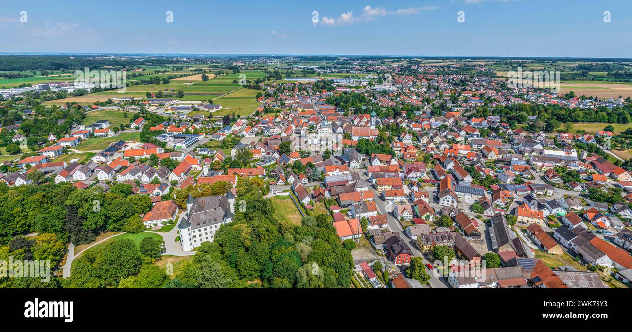 The market municipality of Jettingen-Scheppach in the Swabian region of ...