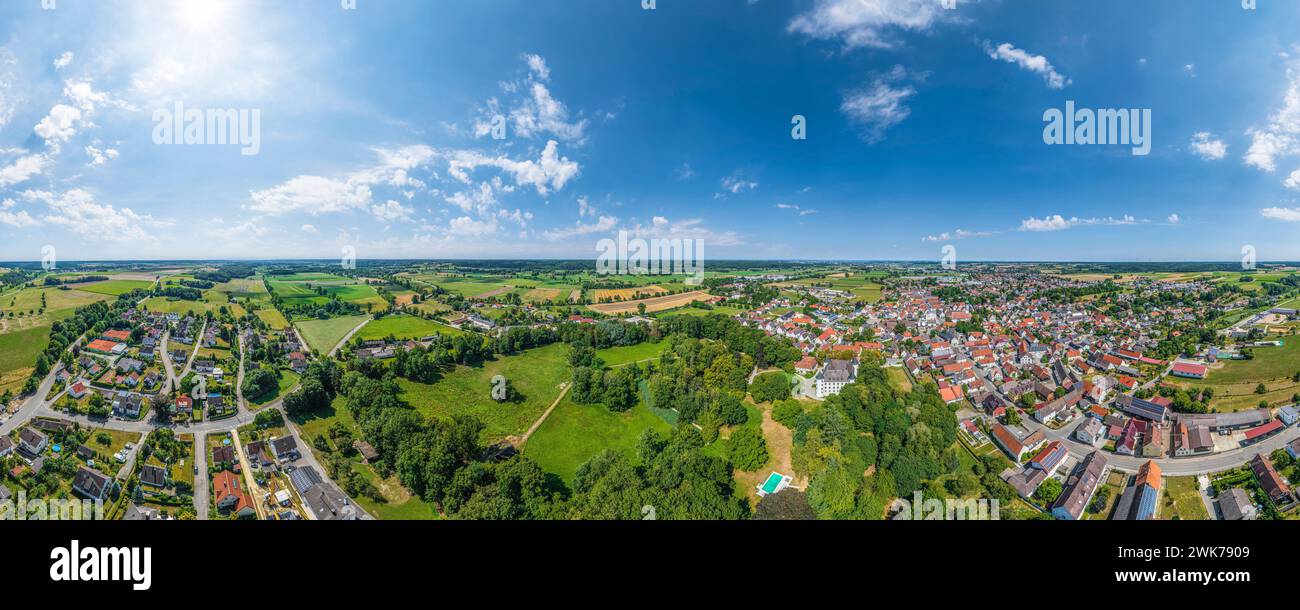 The market municipality of Jettingen-Scheppach in the Swabian region of ...