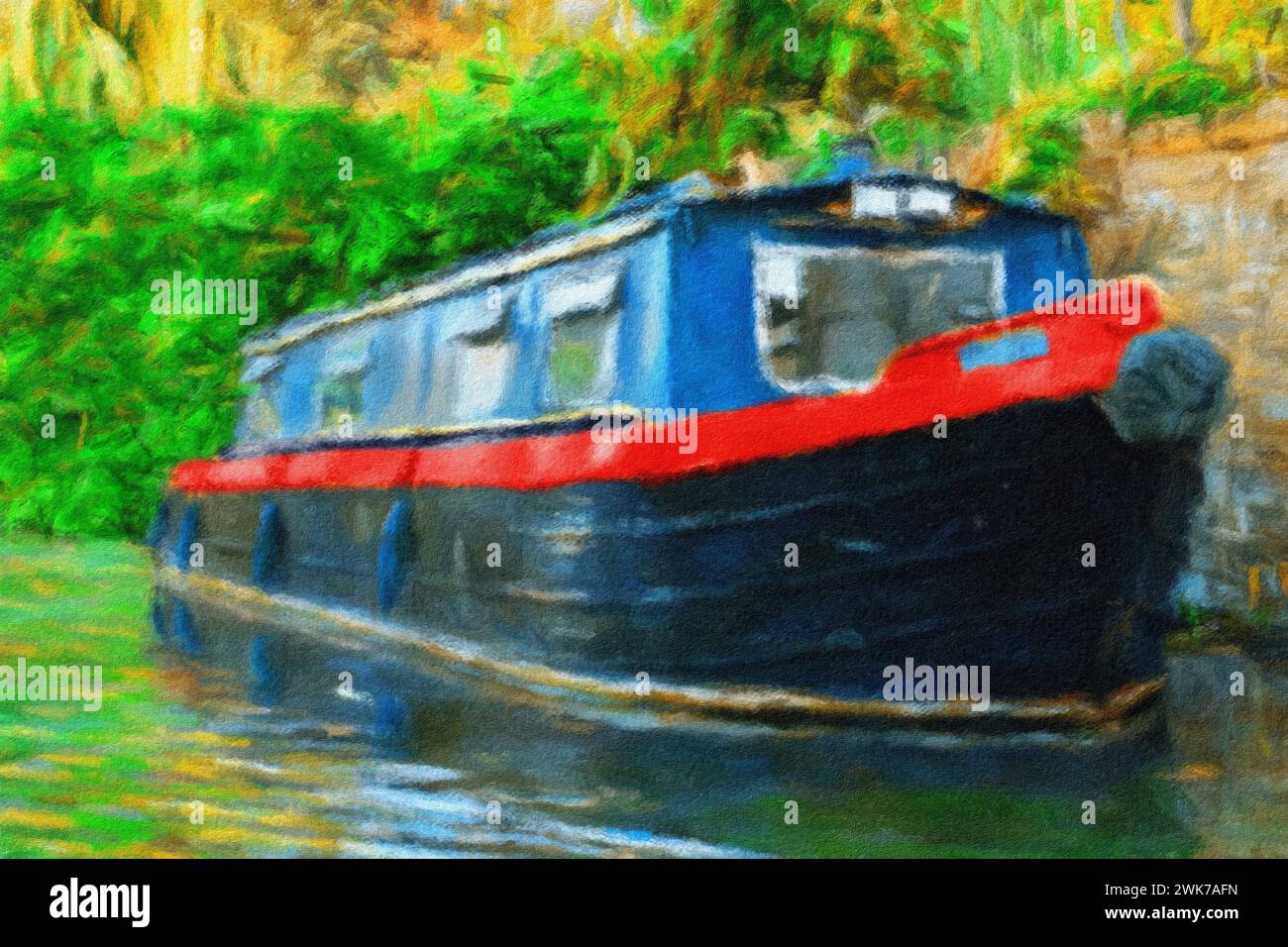 Narrow boat art hi-res stock photography and images - Alamy