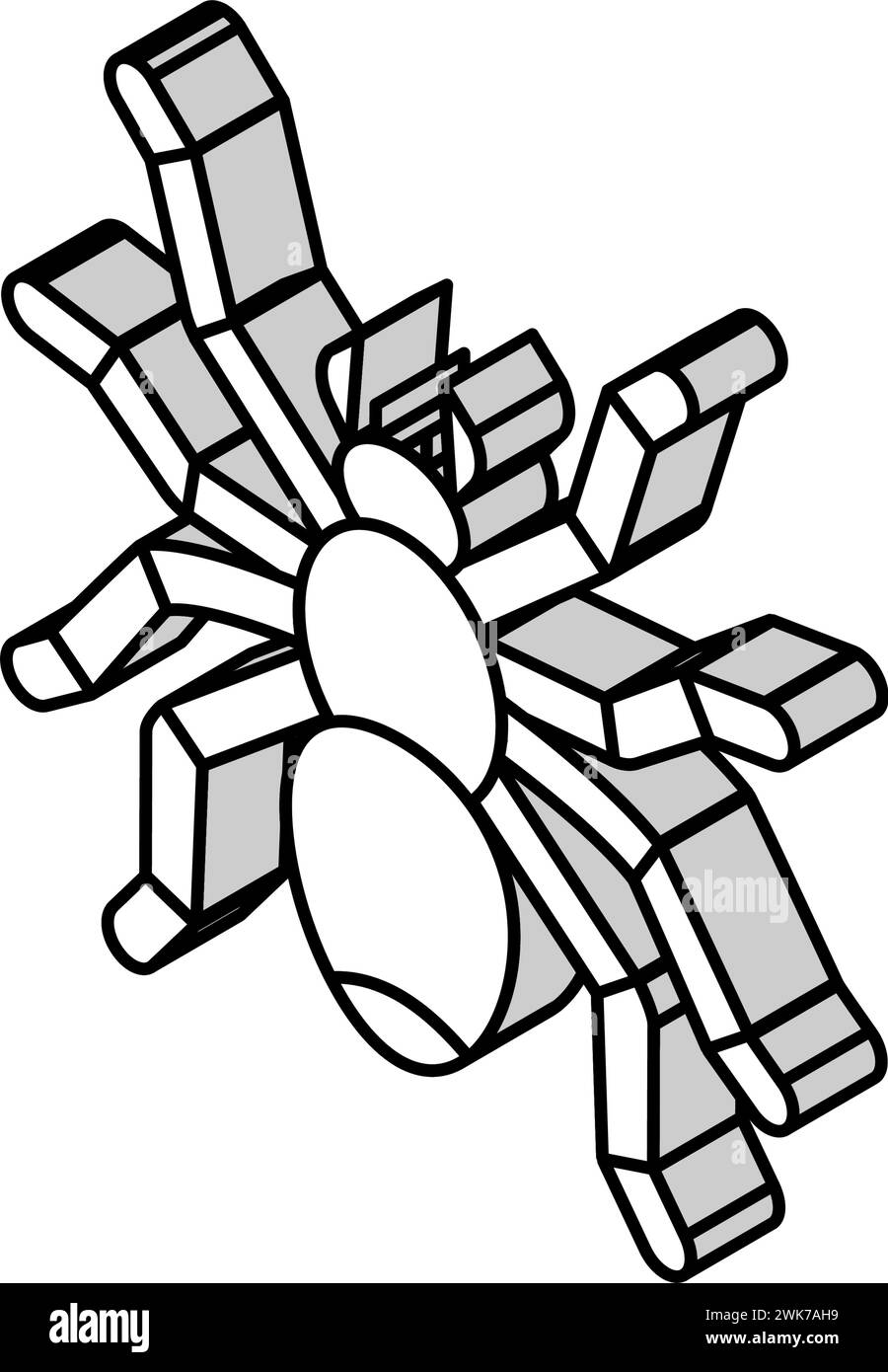 spider halloween isometric icon vector illustration Stock Vector Image ...