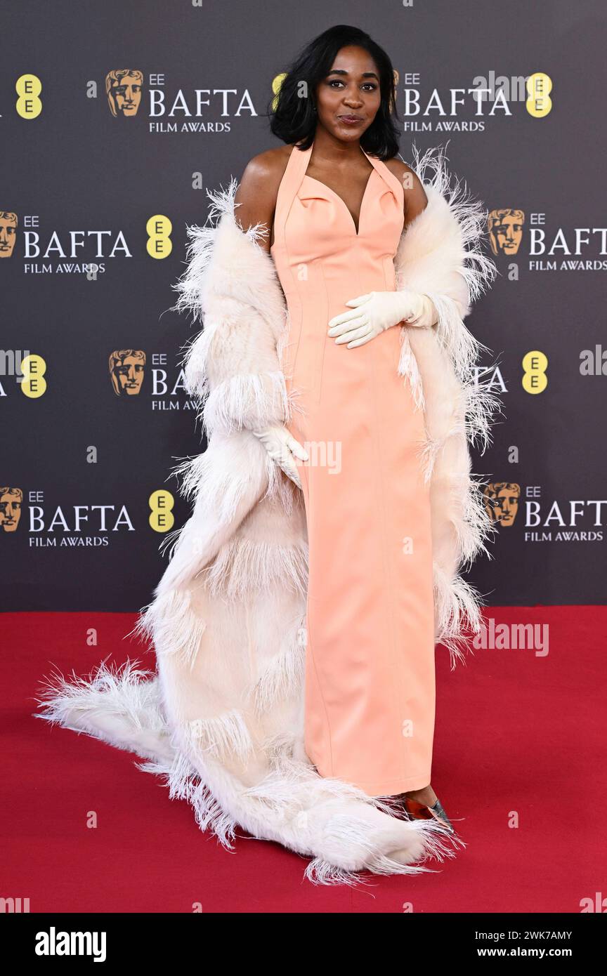 Ayo Edebiri bei der Verleihung der BAFTA Film Awards 2024 / 77th ...