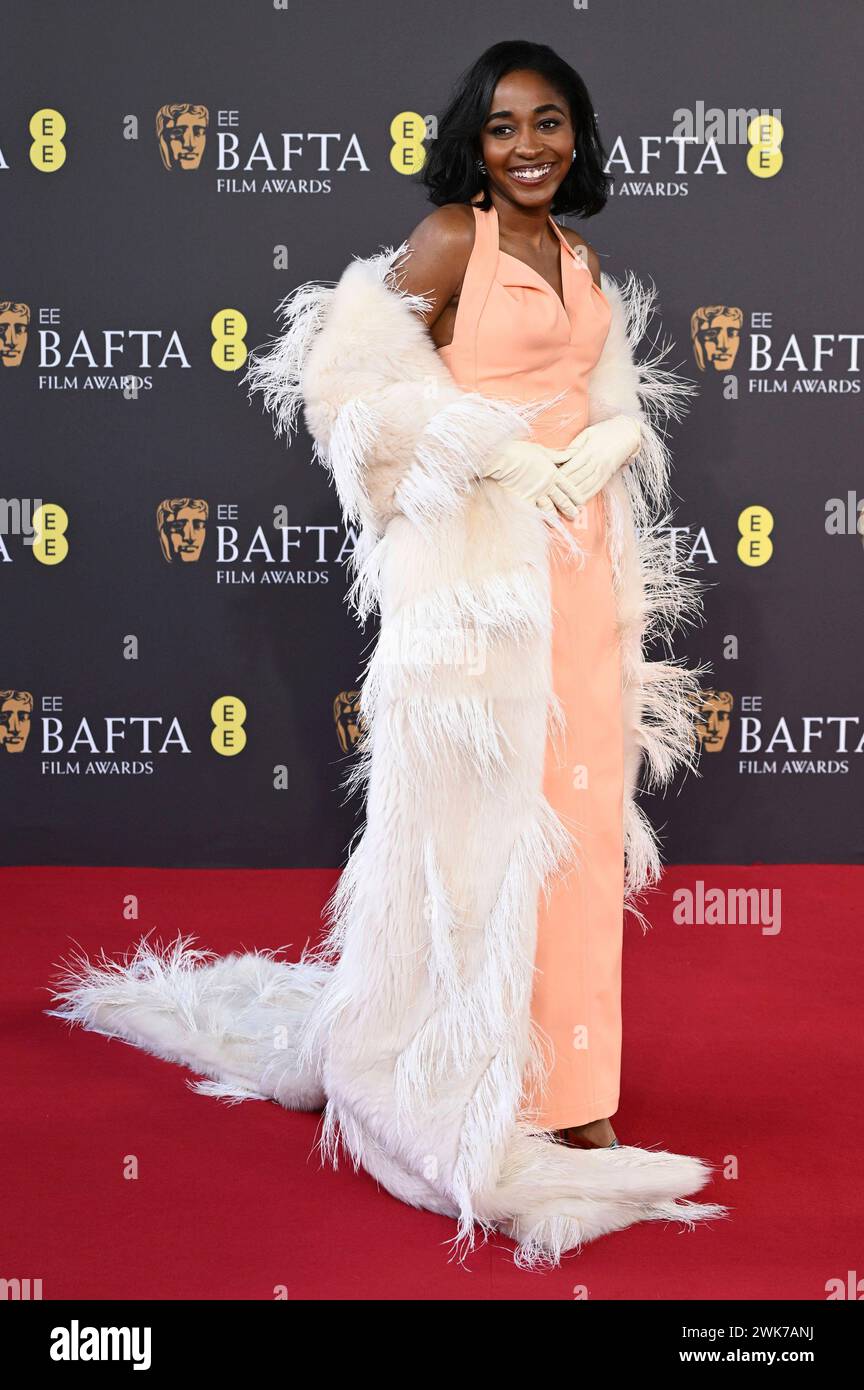 Ayo Edebiri bei der Verleihung der BAFTA Film Awards 2024 / 77th ...