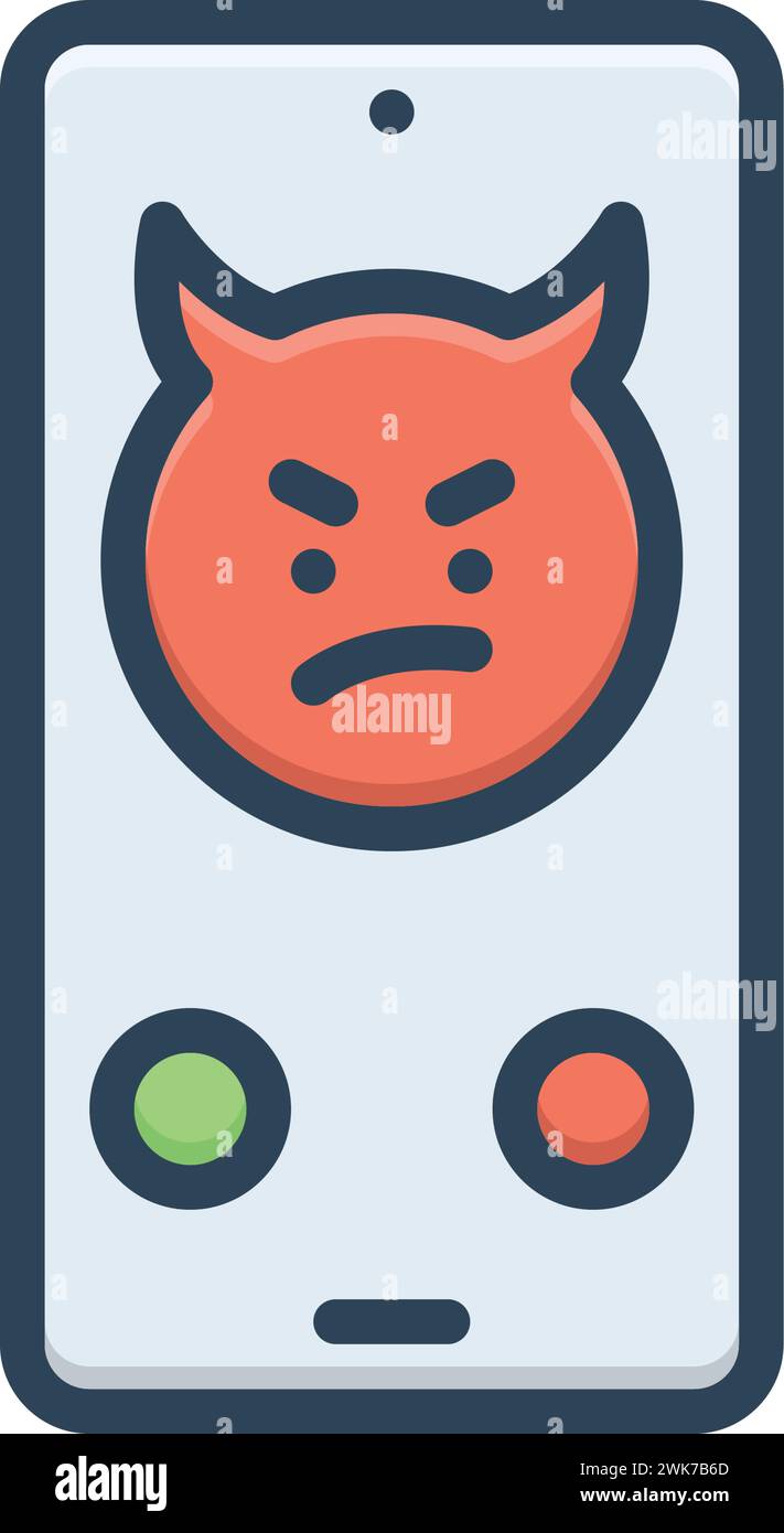 Icon for threatened,threatening phone Stock Vector Image & Art - Alamy