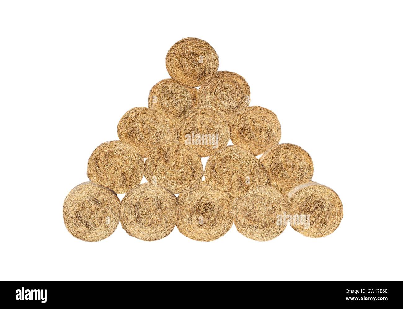 Hay bale in field Cut Out Stock Images & Pictures - Alamy