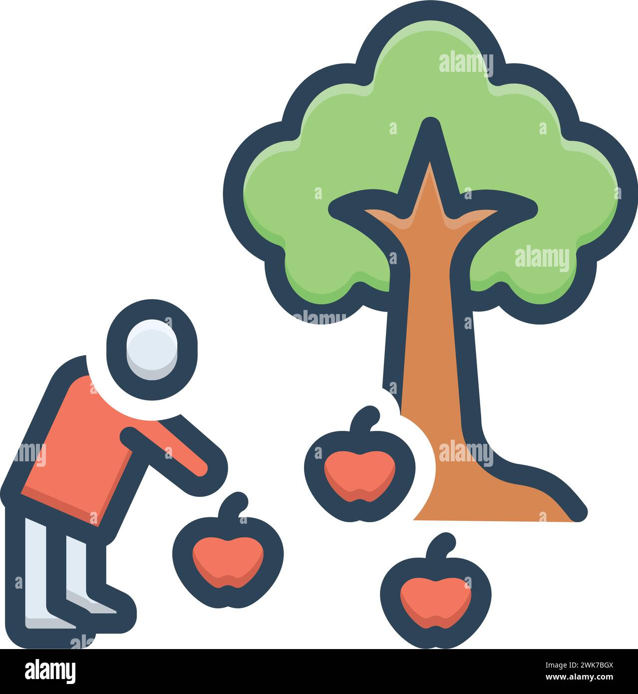 Pick fruit Stock Vector Images - Alamy