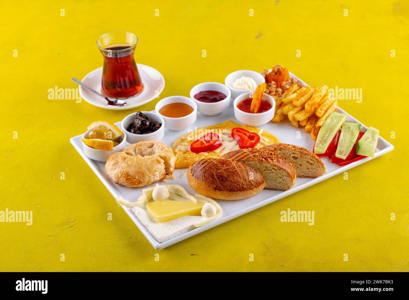 breakfast on. the table restaurant Stock Photo - Alamy
