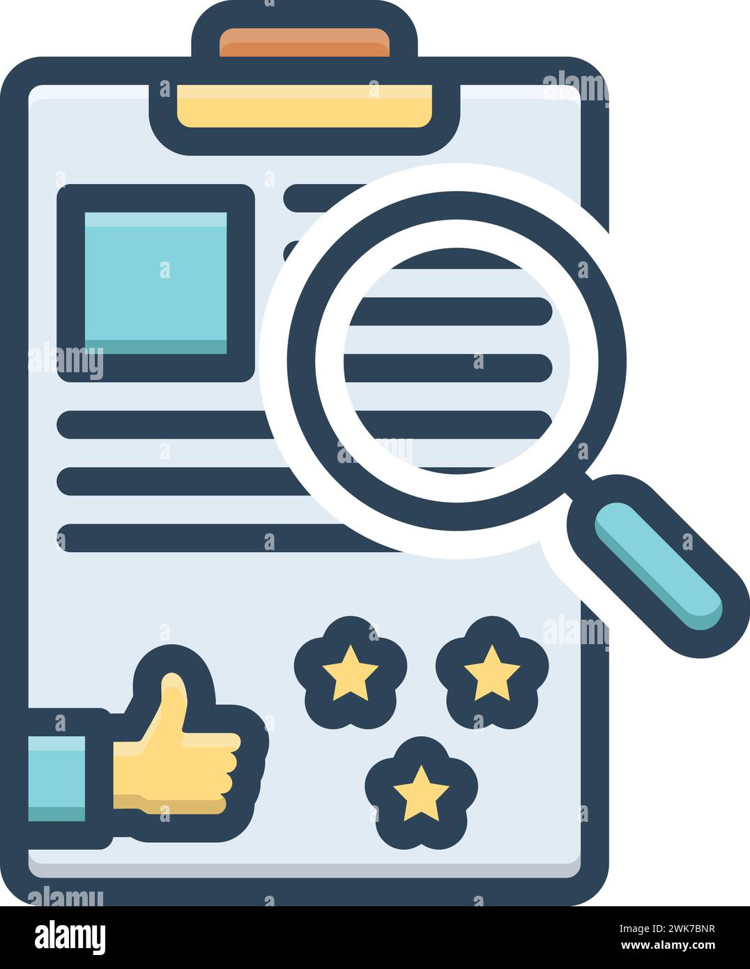Icon for evaluating,examining Stock Vector Image & Art - Alamy