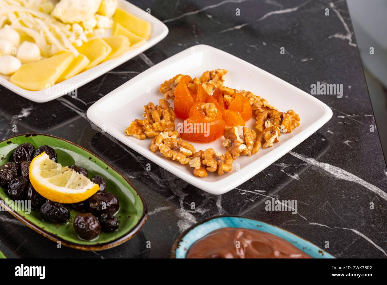 breakfast on. the table restaurant Stock Photo - Alamy