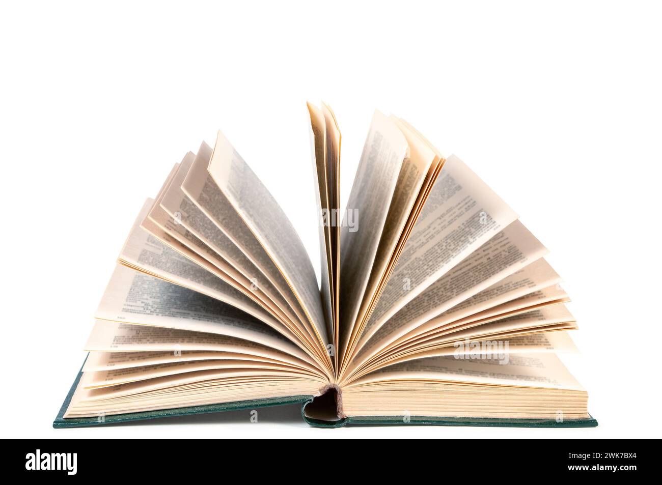 fold-out book isolated on white background Stock Photo - Alamy