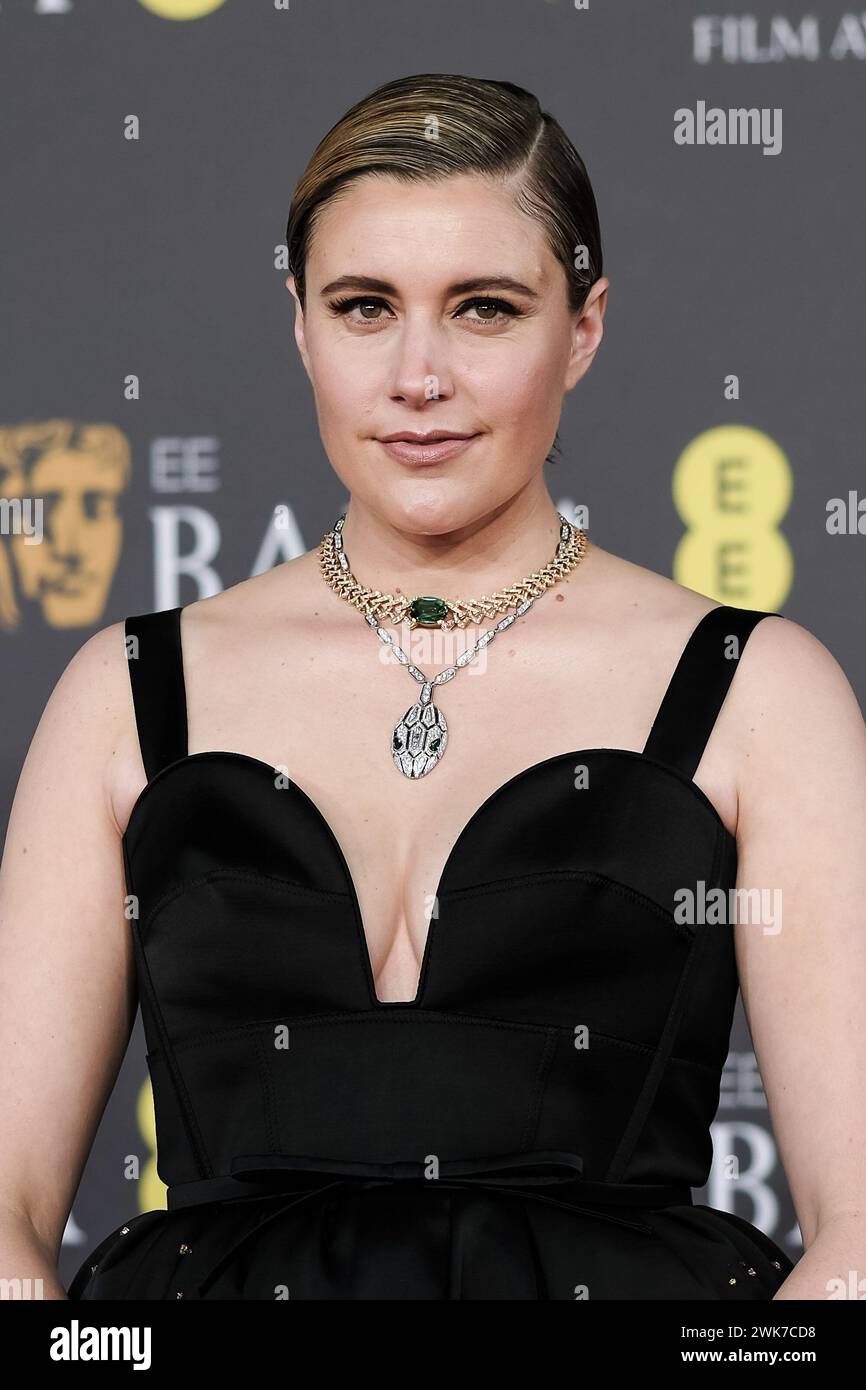 Royal Festival Hall, London, UK. 18th Feb, 2024. Greta Gerwig ...