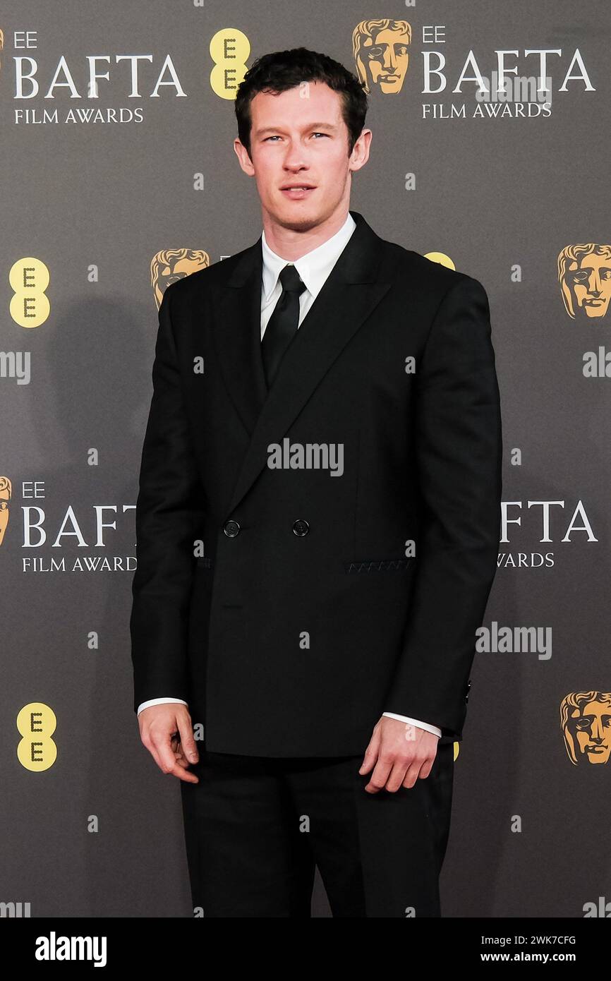 Royal Festival Hall, London, UK. 18 February 2024. Callum Turner ...