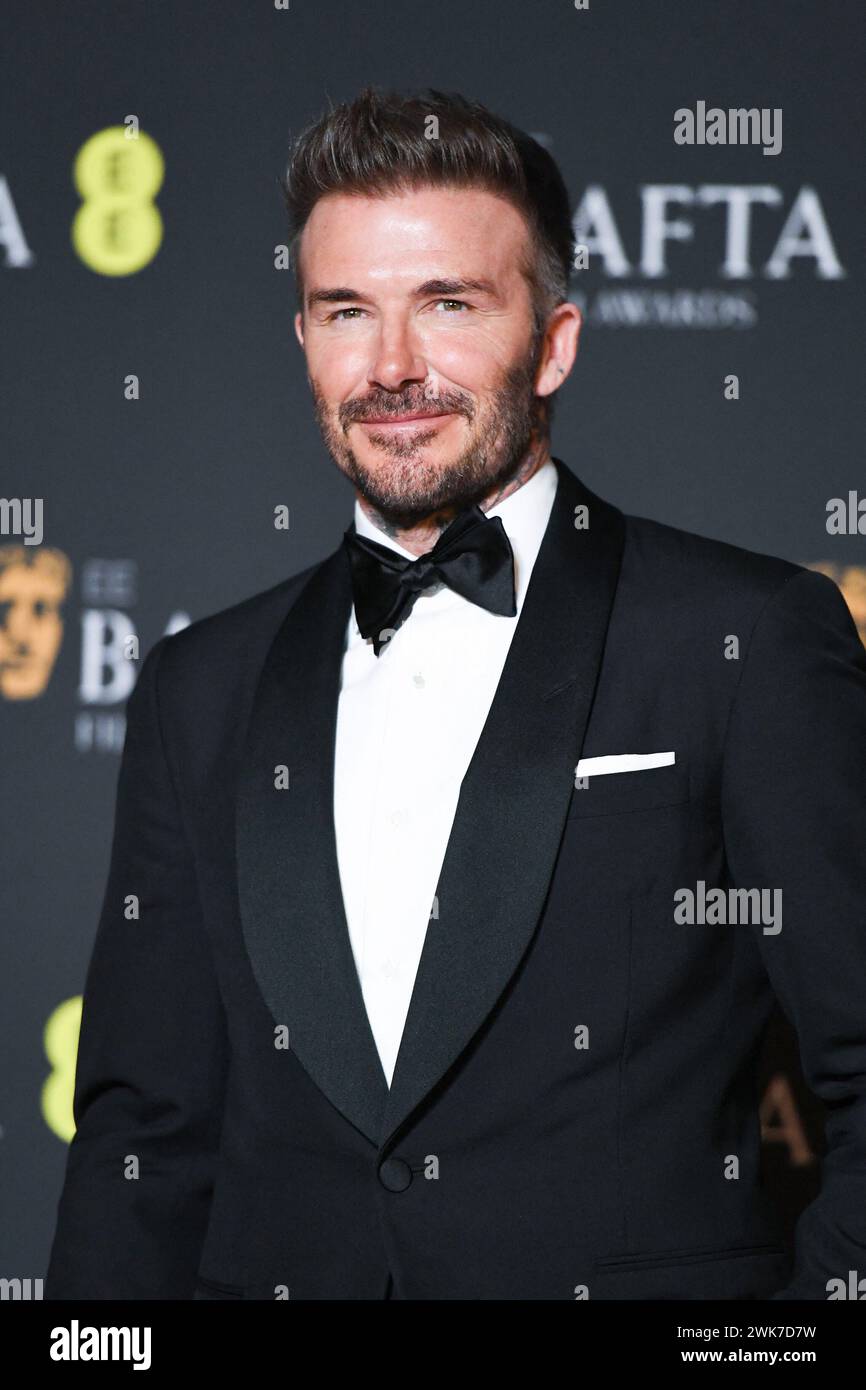 London, UK. 18th Feb, 2024. David Beckham during the Winners Photocall ...