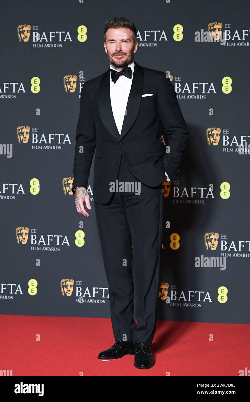London, UK. 18th Feb, 2024. David Beckham during the Winners Photocall ...