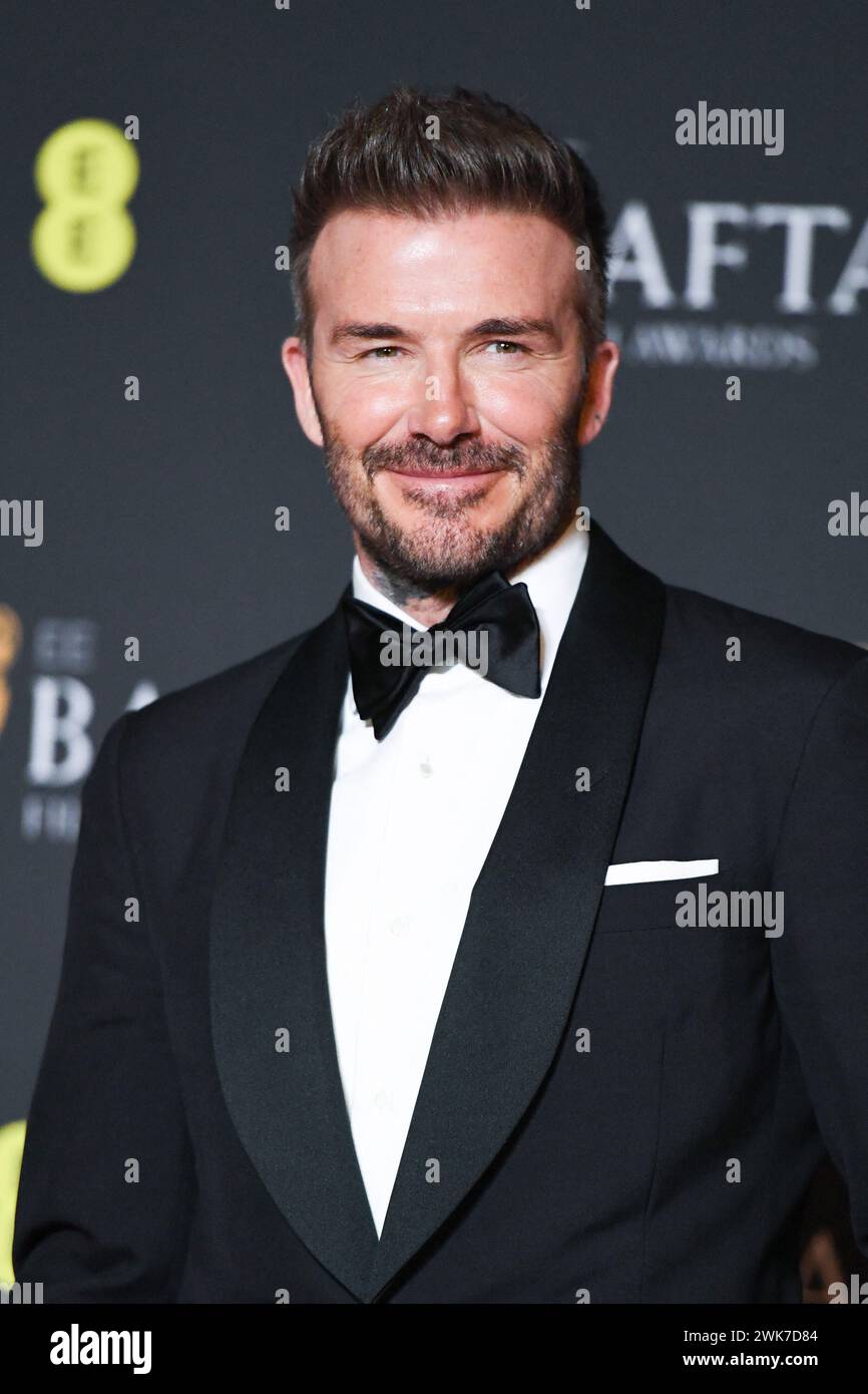London, UK. 18th Feb, 2024. David Beckham during the Winners Photocall ...