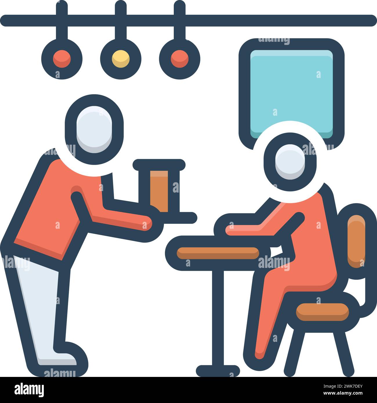 Icon for serve,attend Stock Vector Image & Art - Alamy