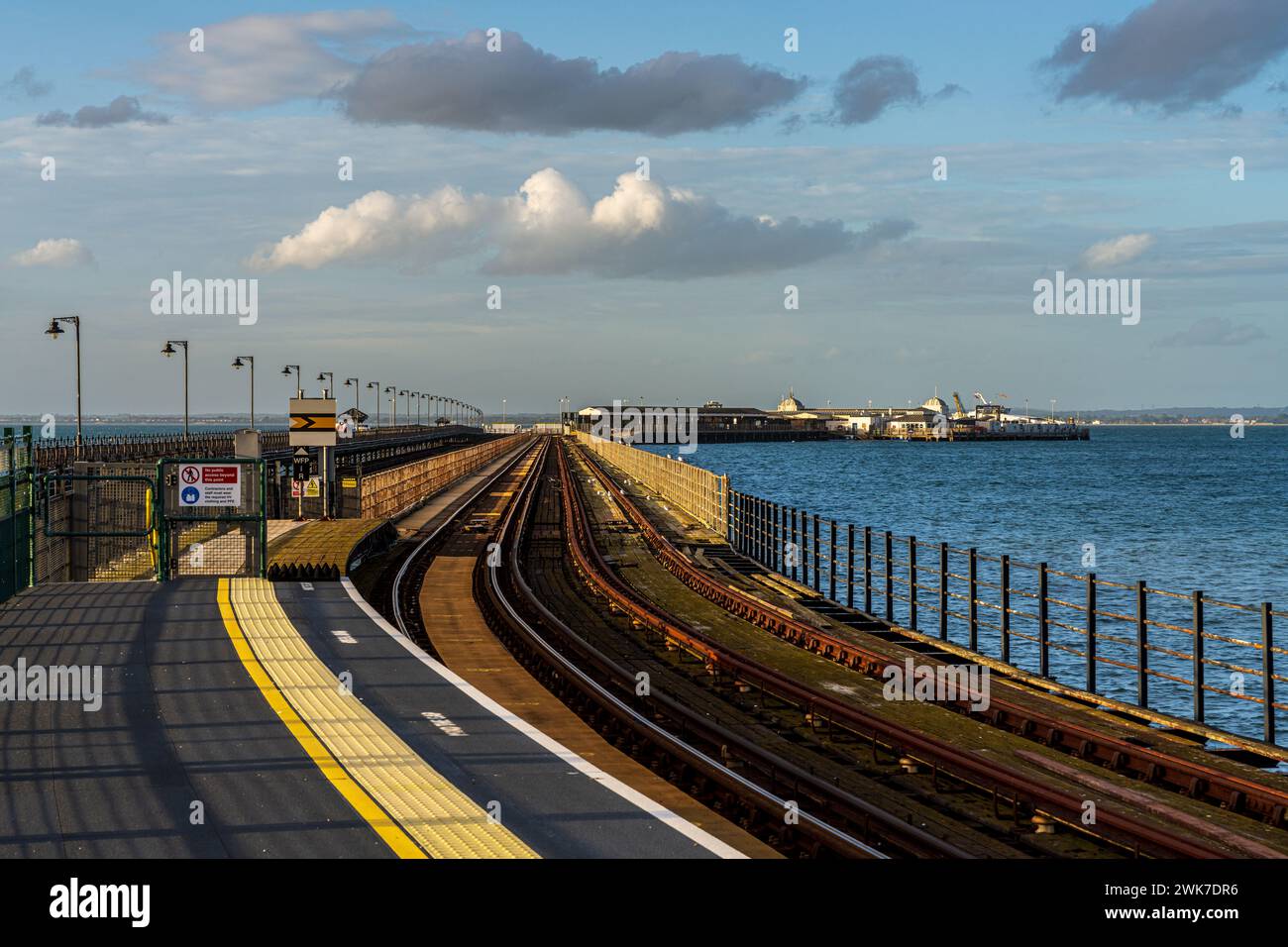 Ryde, Isle of Wight, England, UK - October 01, 2022: The Ryde Pier with ...