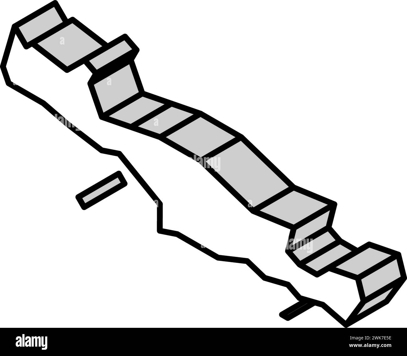 crete greece island isometric icon vector illustration Stock Vector ...