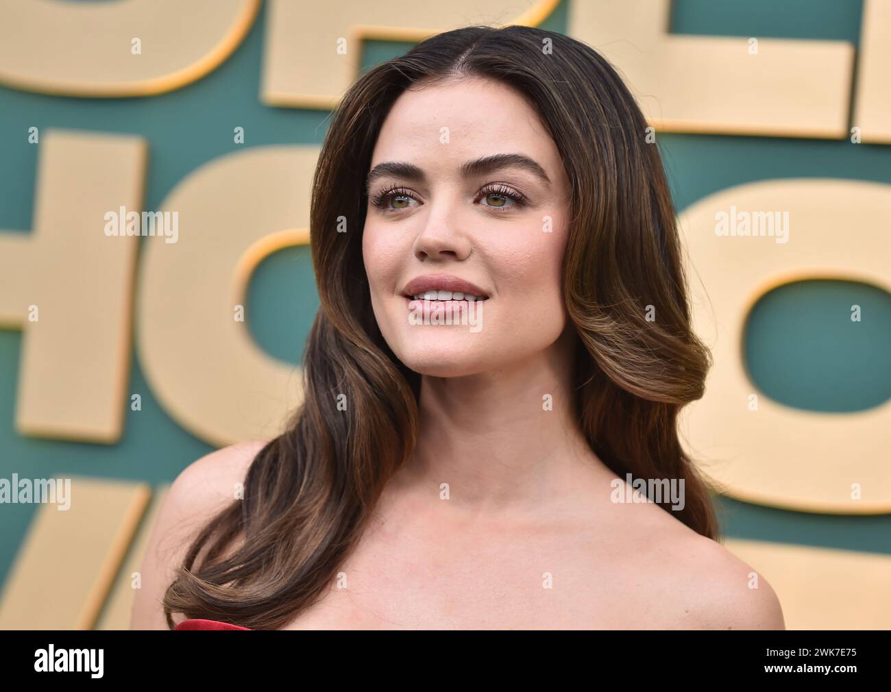 Santa Monica, USA. 18th Feb, 2024. Lucy Hale arriving at the 2024 ...
