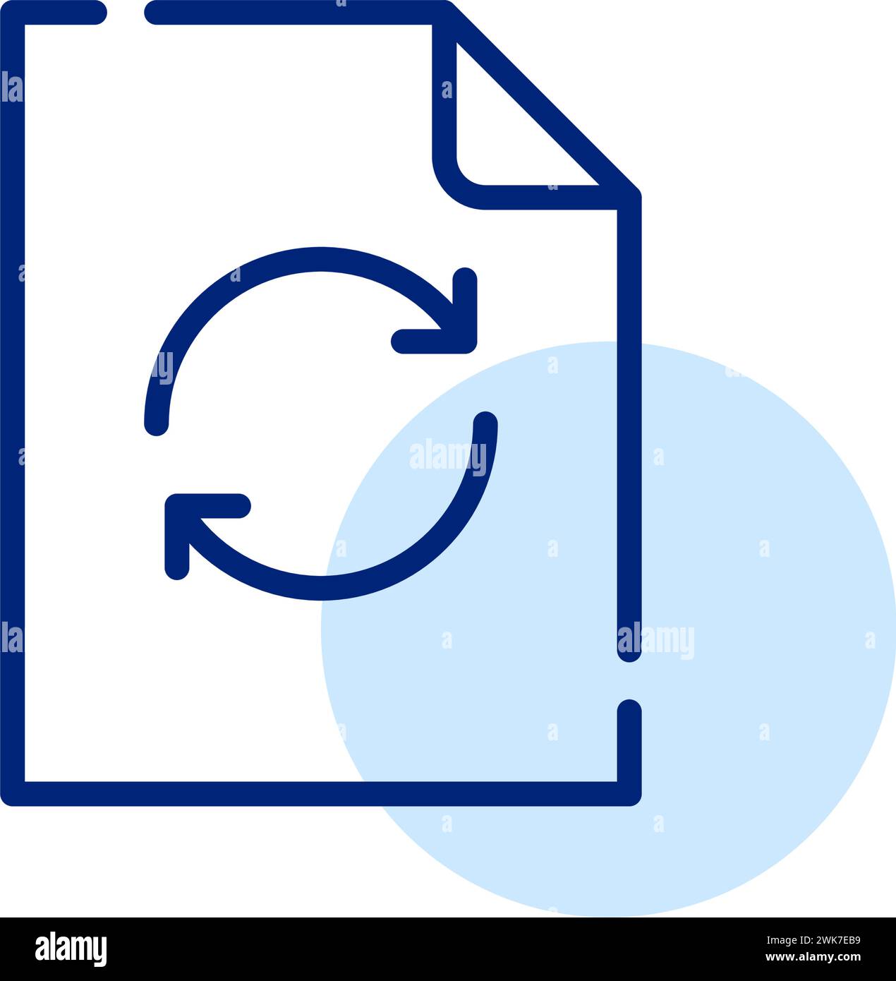 File refresh. Pixel perfect, editable stroke Stock Vector Image & Art ...