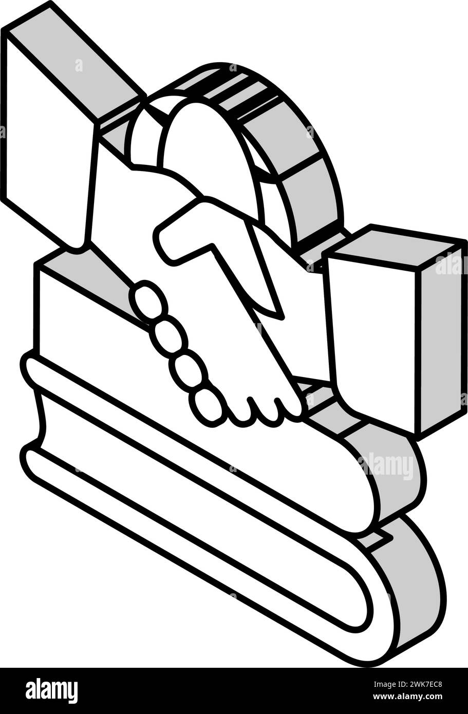 diplomatic history isometric icon vector illustration Stock Vector ...