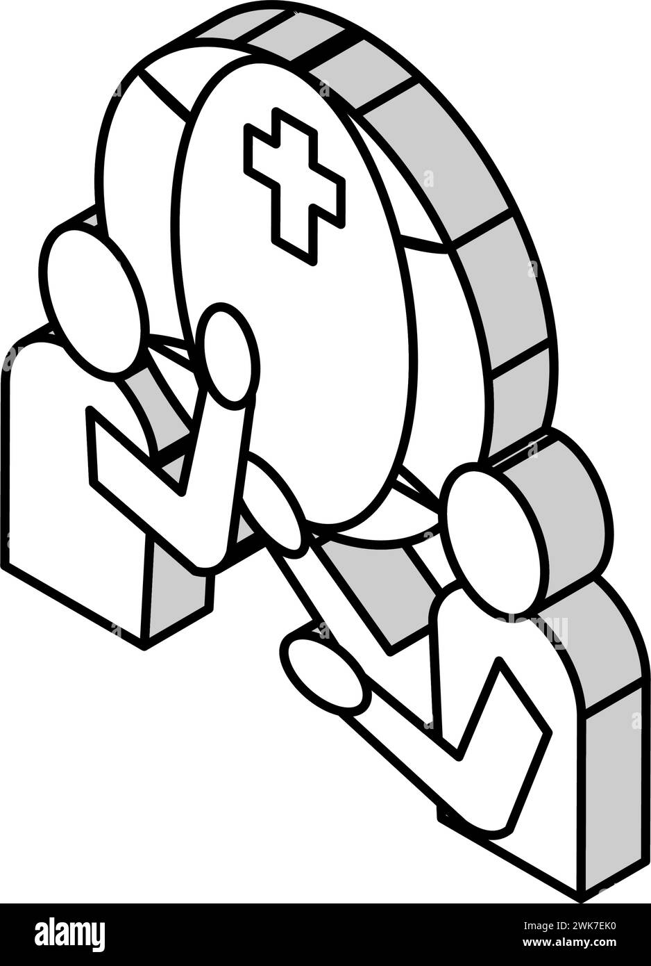 religious conflicts social problem isometric icon vector illustration ...