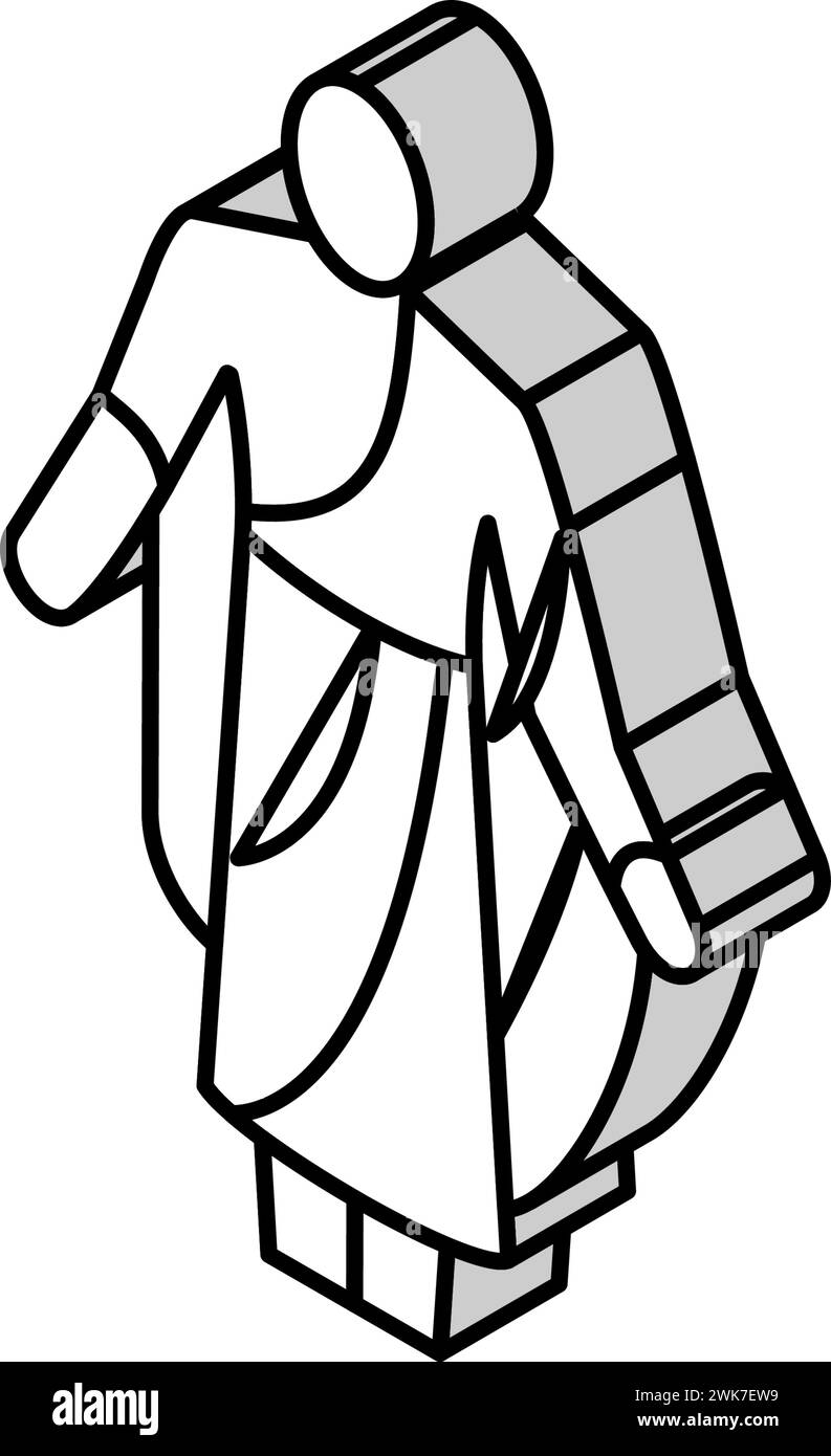 toga ancient rome isometric icon vector illustration Stock Vector Image ...