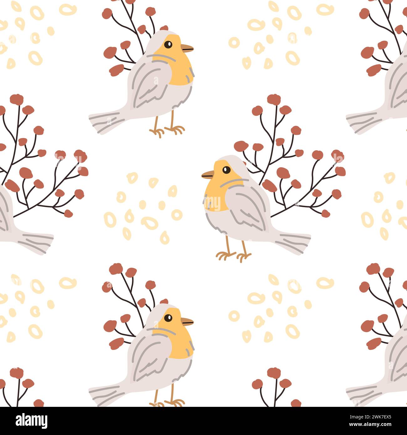 Robin pattern hi-res stock photography and images - Alamy