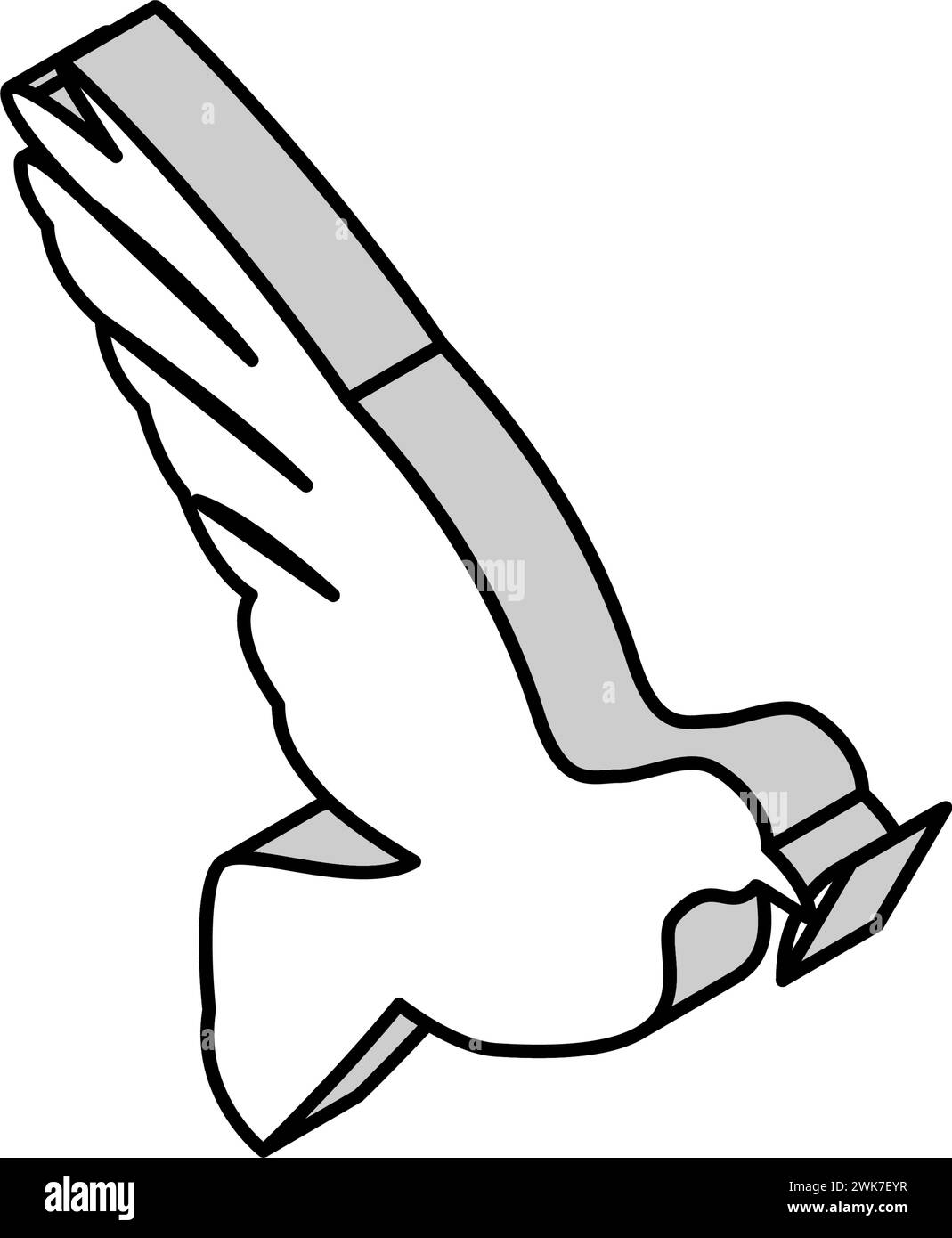 pigeon bird christianity isometric icon vector illustration Stock ...