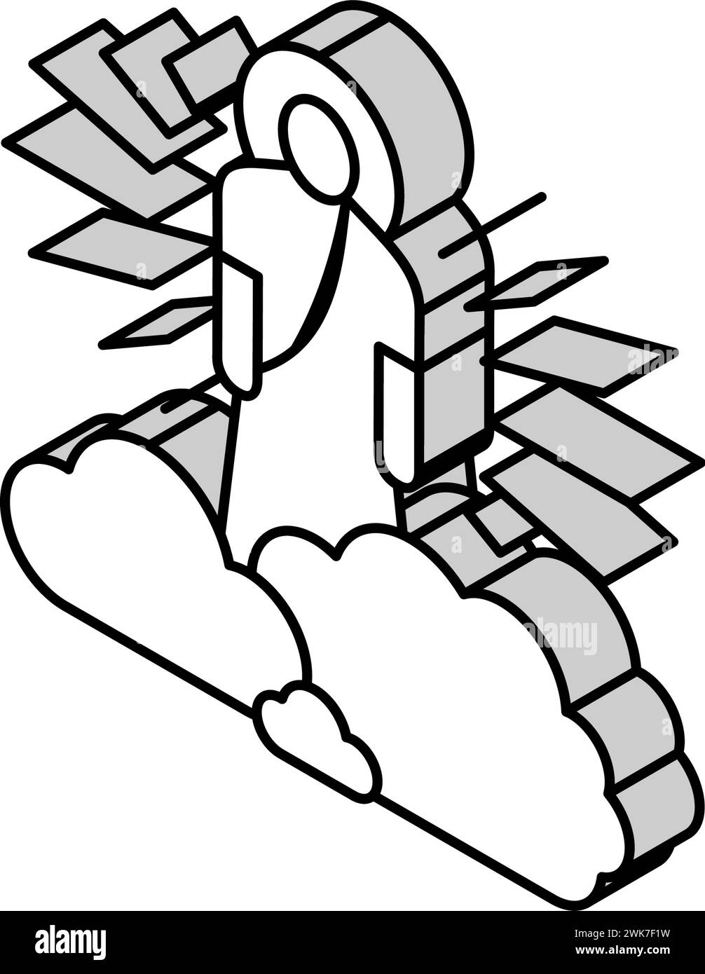 god christianity isometric icon vector illustration Stock Vector Image ...