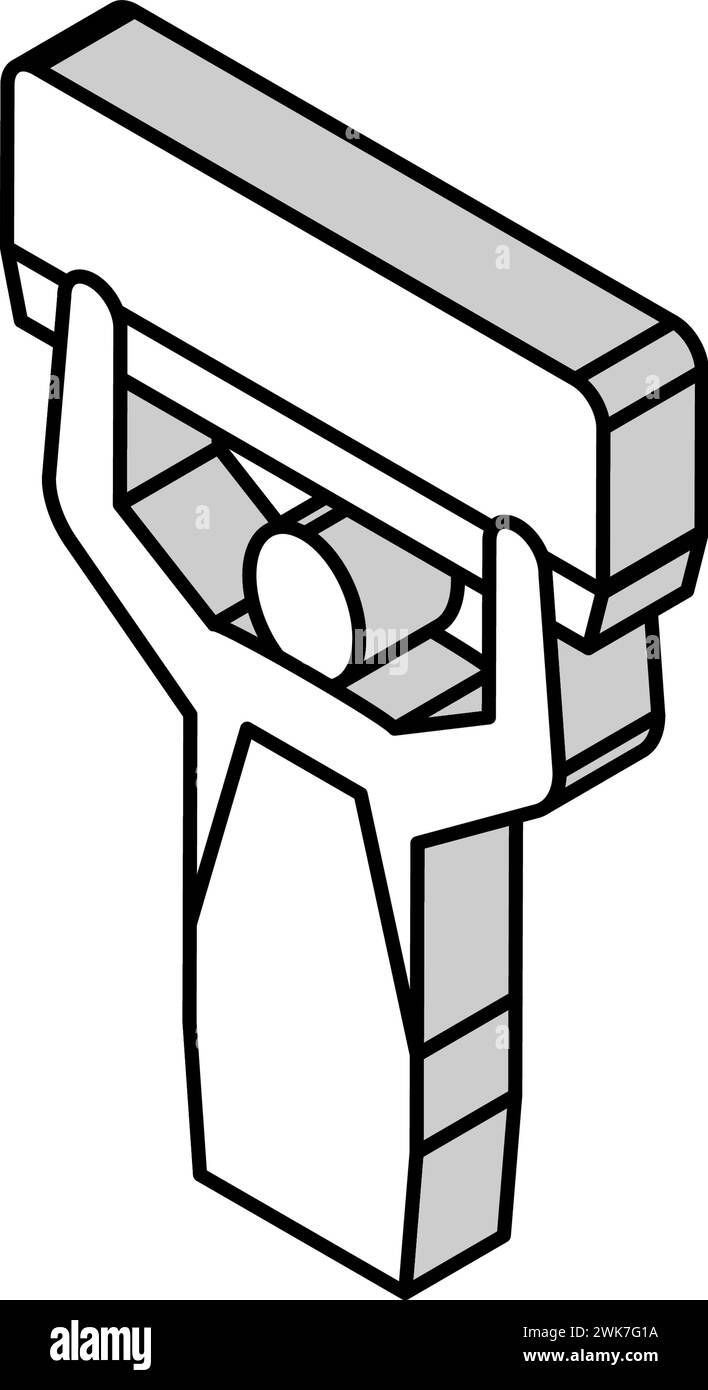 air conditioning installation isometric icon vector illustration Stock ...