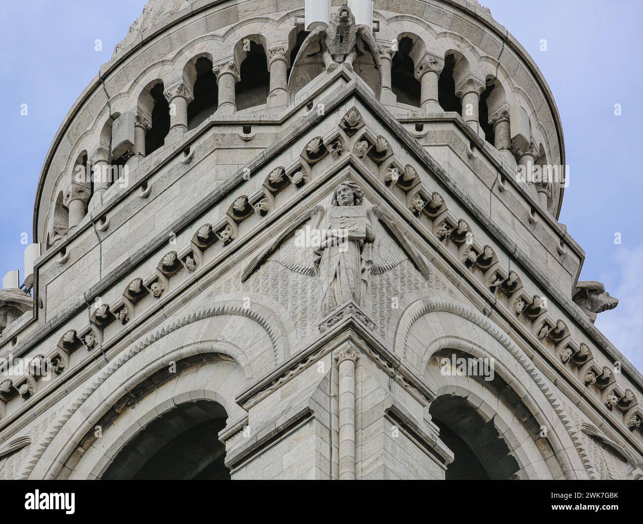 Saint Mark the Evangelist wearing coat of arms with haloed winged lion ...