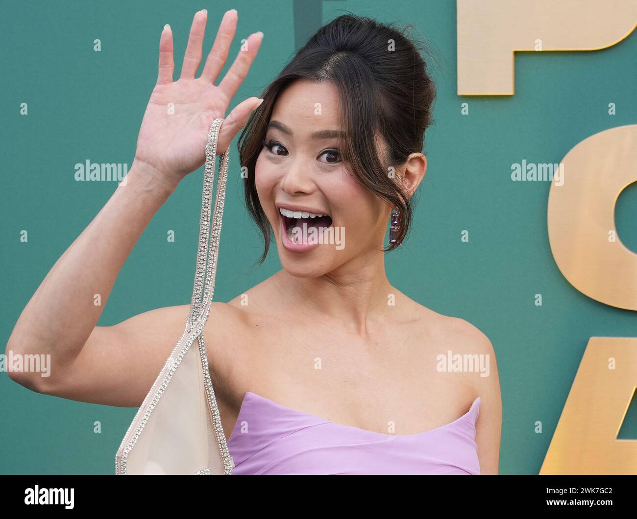 Los Angeles, USA. 18th Feb, 2024. Jamie Chung walking on the red carpet ...