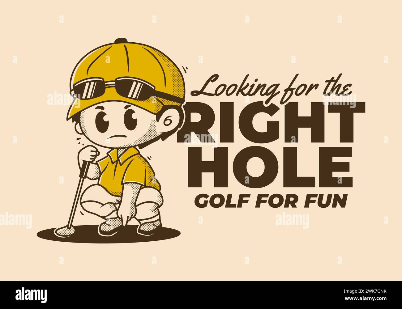 Chibi golf hi-res stock photography and images - Alamy